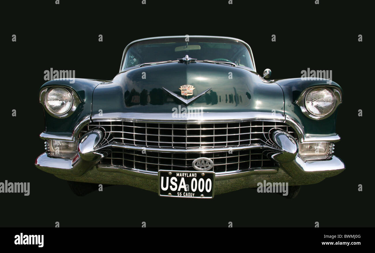 Green American Cadillac Stock Photo - Alamy