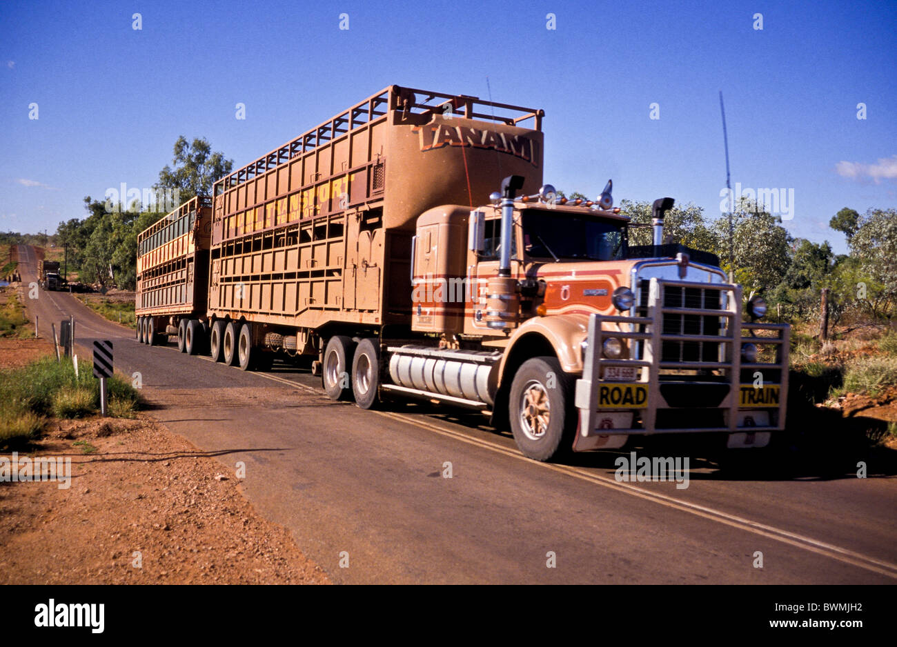 Roadtrain, outback Australia Stock Photo - Alamy