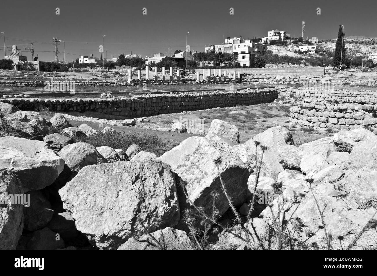 Herodium,The Roman Garden, Pool complex,Judean Desert Israel Stock ...