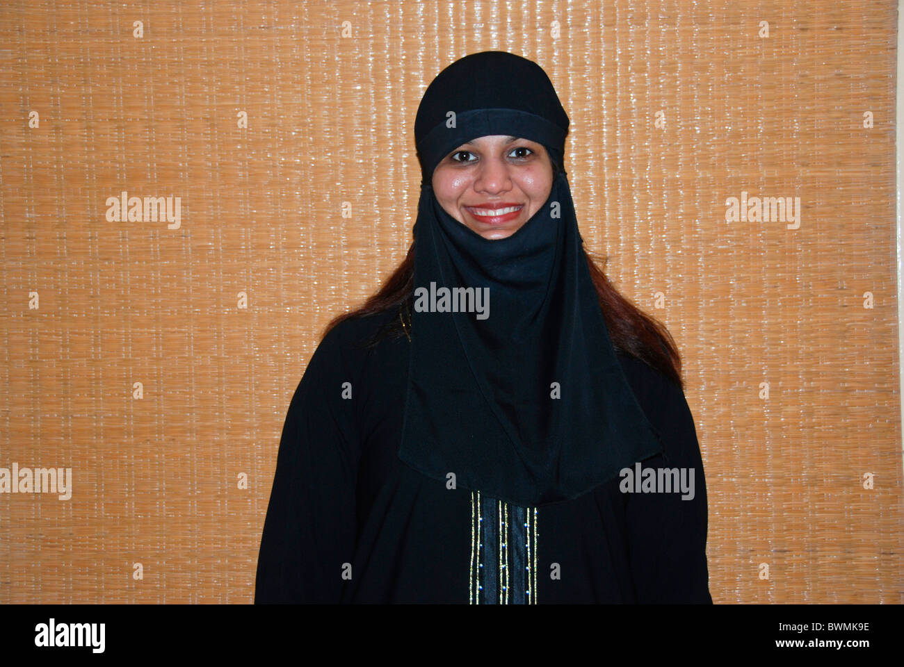 A smiling Muslim girl Stock Photo - Alamy