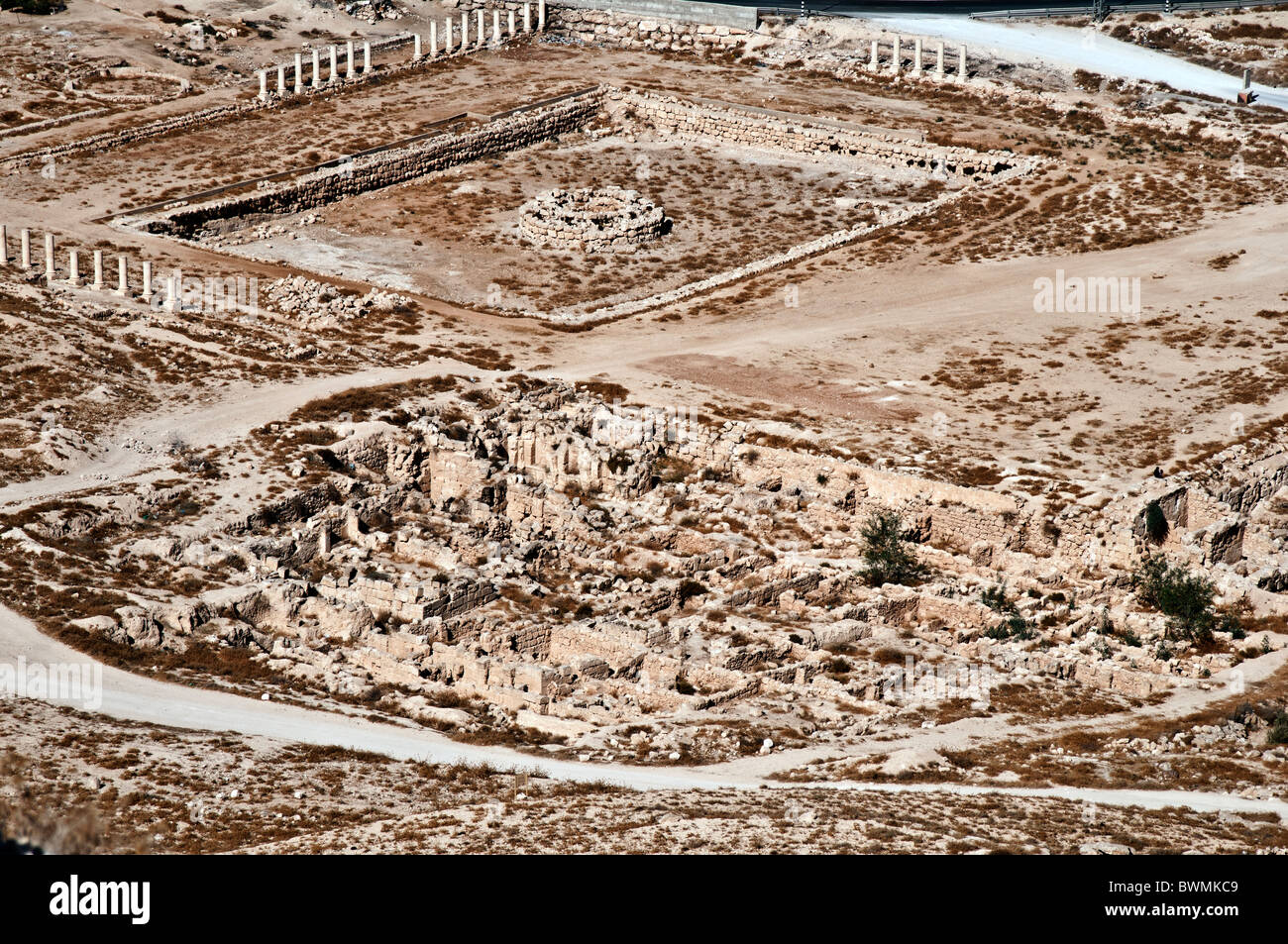 Herodium,The Roman Garden, Pool complex,Judean Desert Israel Stock ...