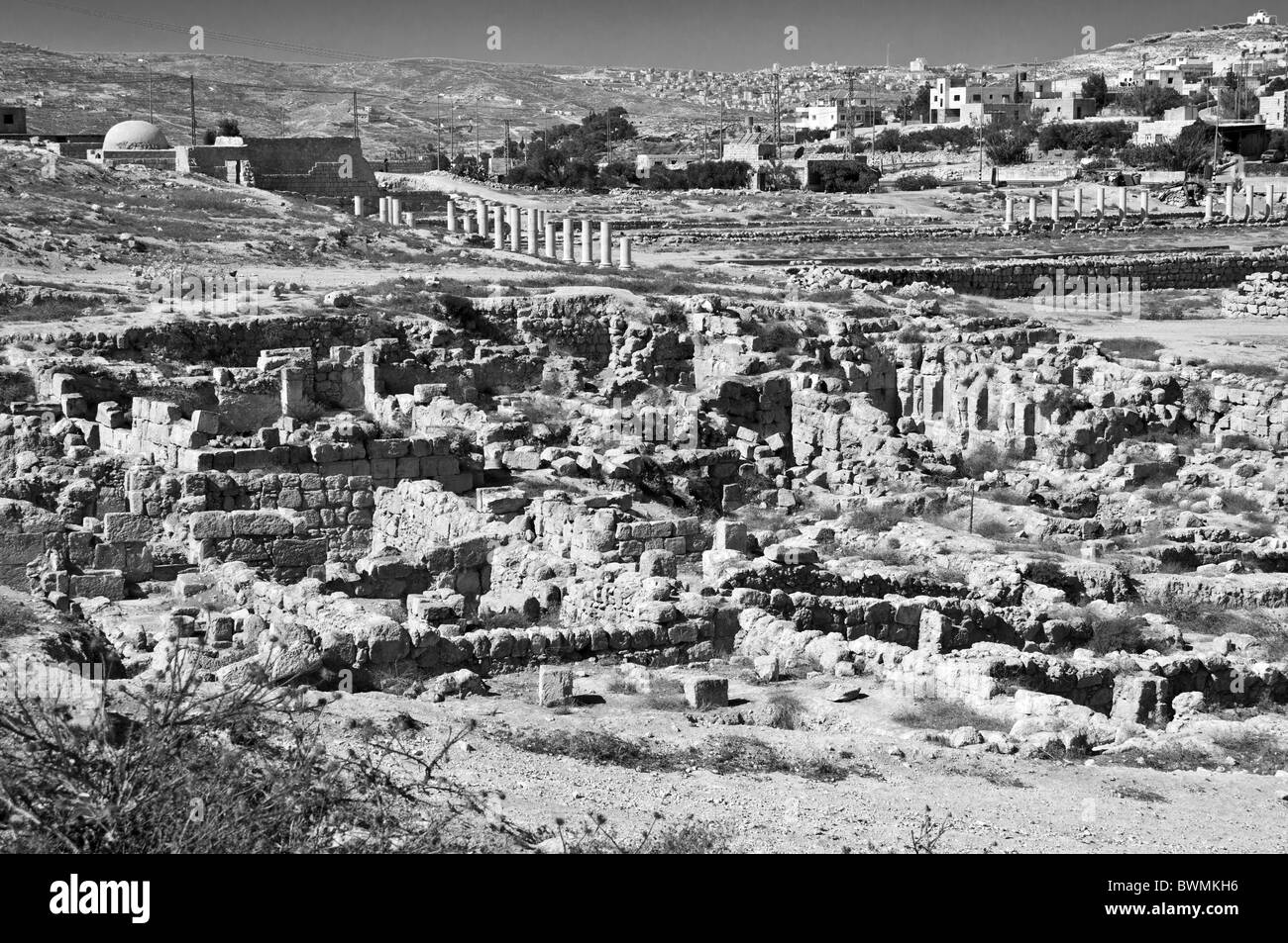 Herodium,The Roman Garden, Pool complex,Judean Desert Israel Stock ...
