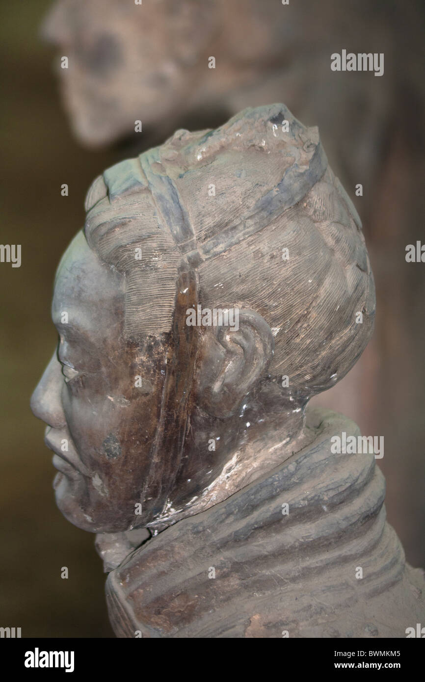 Soldier from the terracotta army, Xi’an, Shaanxi Province, China Stock ...
