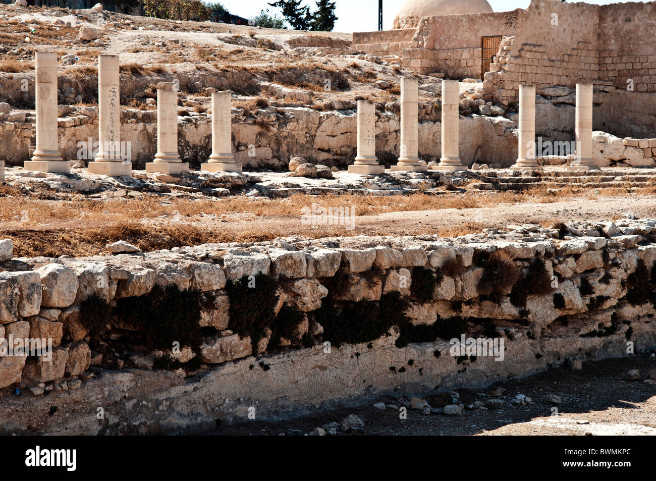 Herodium,The Roman Garden, Pool complex,Judean Desert Israel Stock ...
