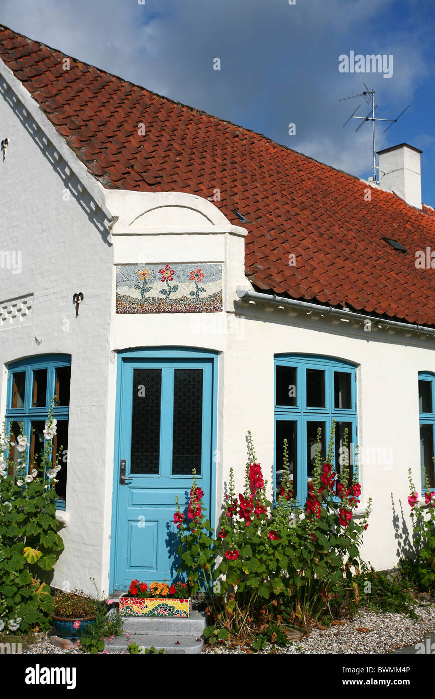 Old houses in denmark Djursland Stock Photo - Alamy