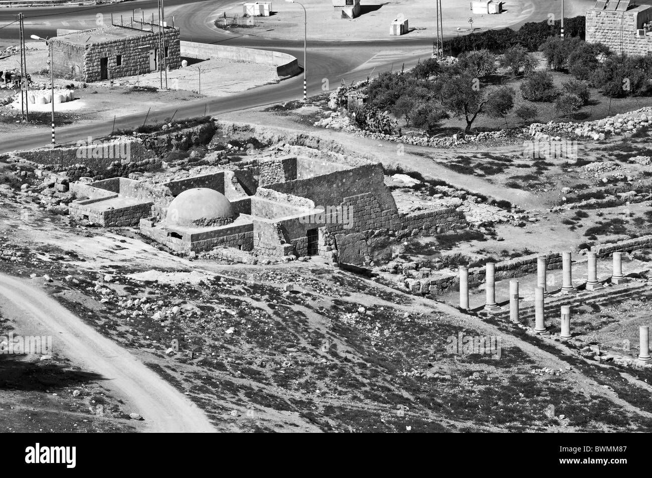 Herodium,The Roman Garden, Pool complex,Judean Desert Israel Stock ...