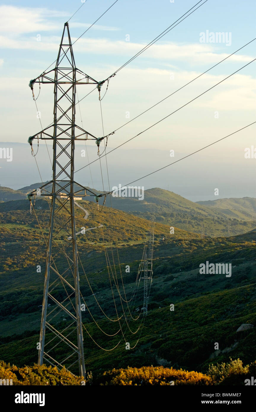Numerous electrical pylons hi-res stock photography and images - Alamy