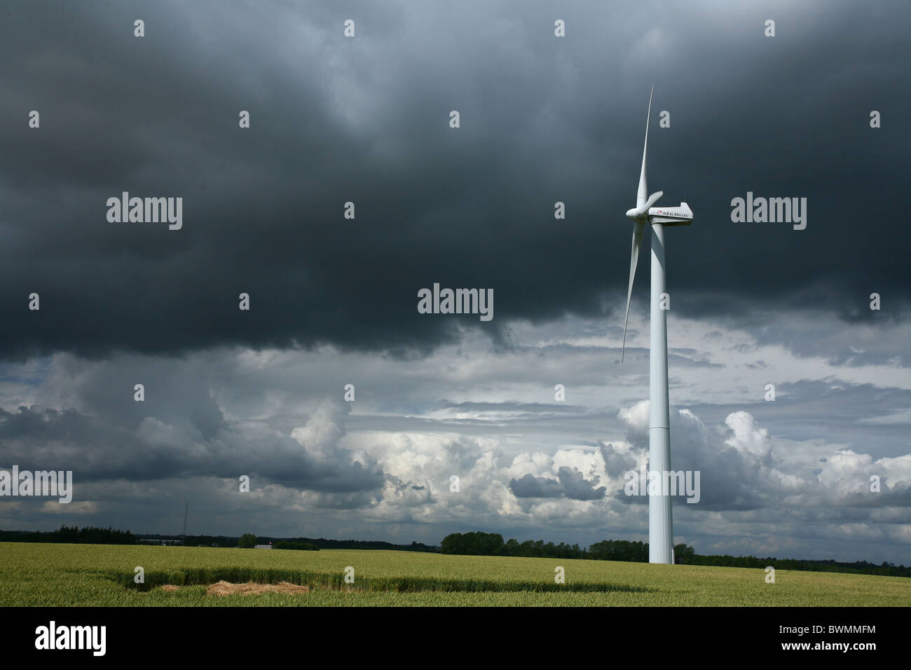 windpower in denmark Stock Photo - Alamy