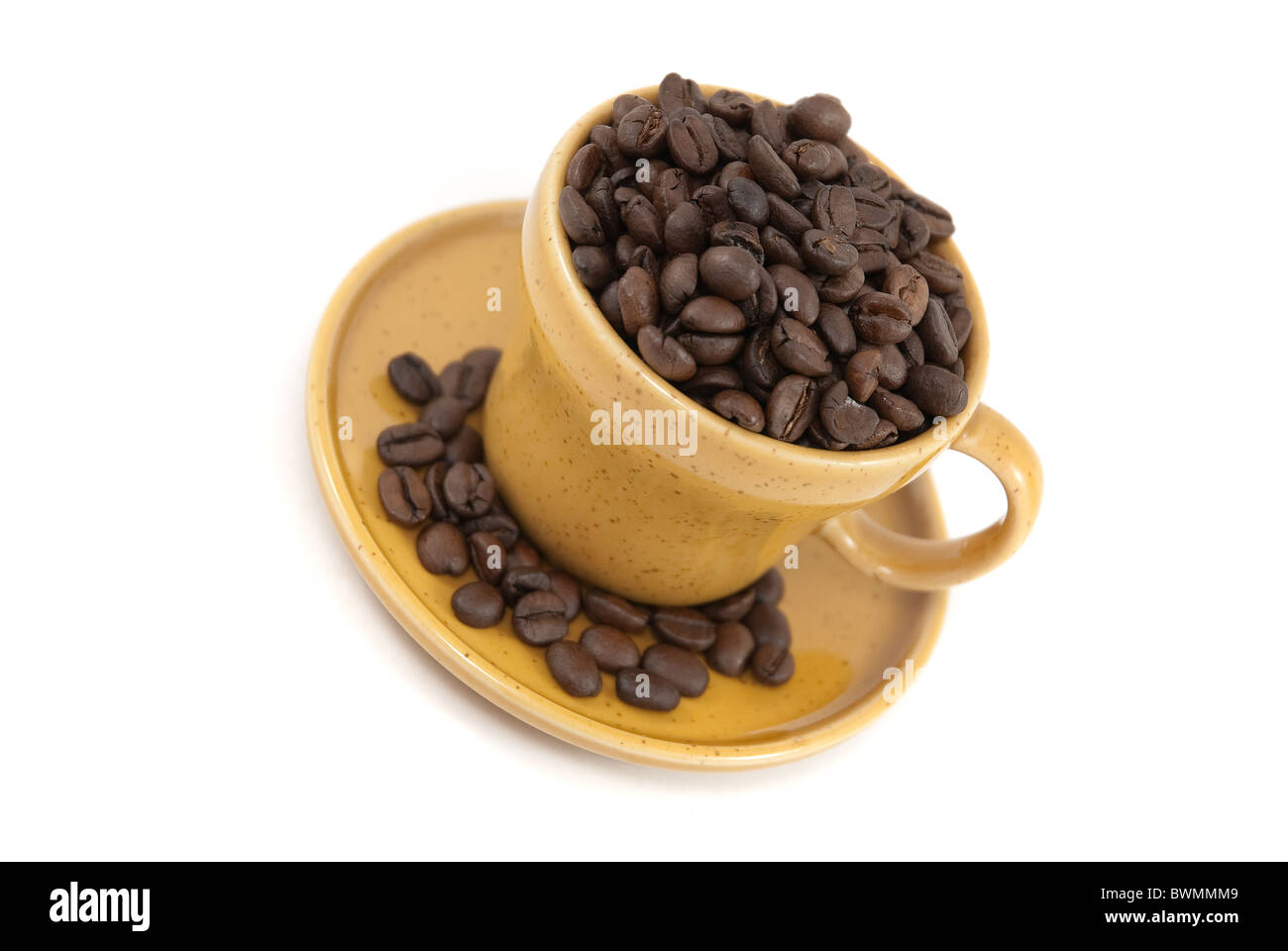 Coffee cups beans pot Cut Out Stock Images & Pictures - Alamy