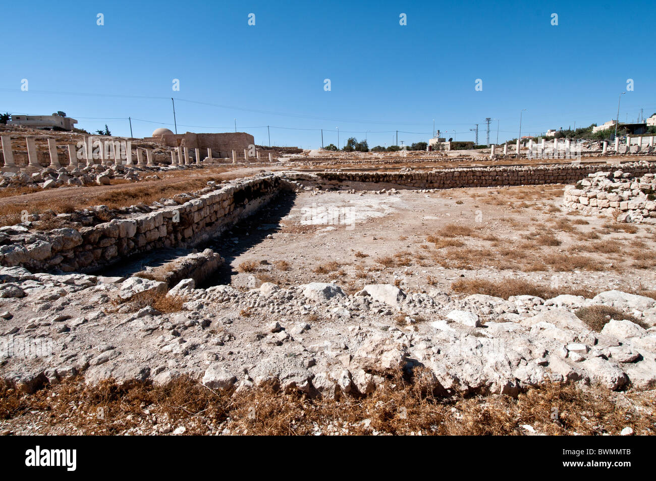 Herodium,The Roman Garden, Pool complex,Israel Stock Photo - Alamy