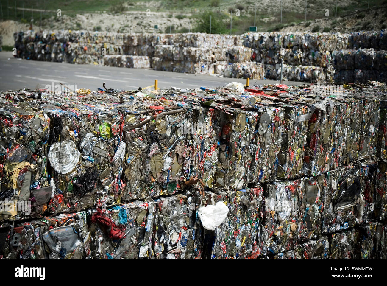 Valdemingomez rubbish dump, Madrid, Spain. tip garbage trash vertedero ...