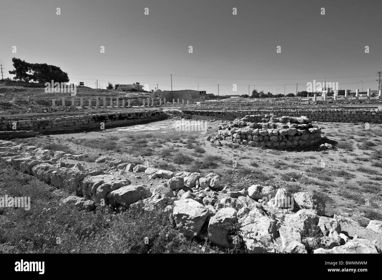 Herodium,The Roman Garden, Pool complex,Israel Stock Photo - Alamy