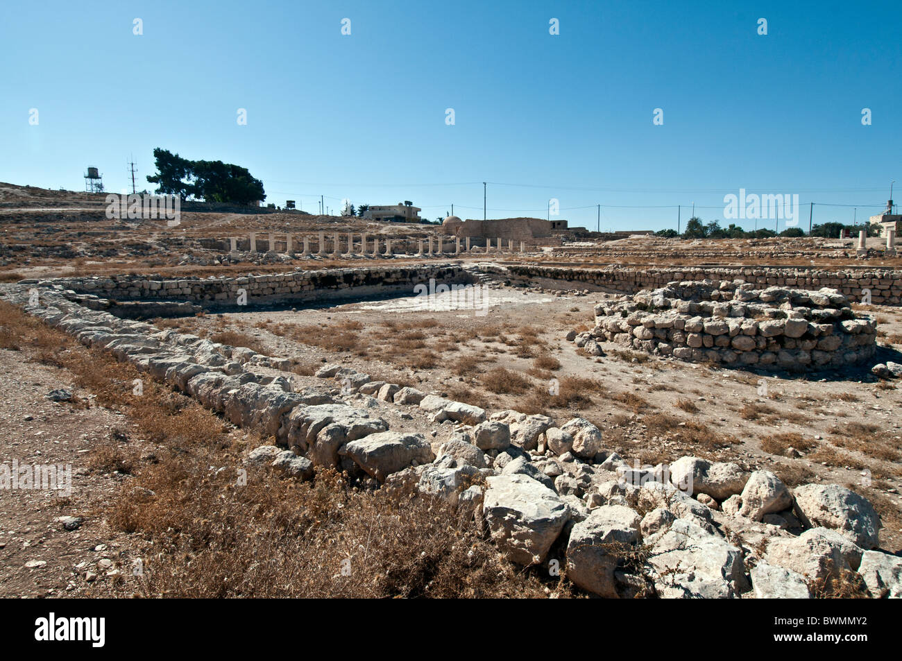 Herodium,The Roman Garden, Pool complex,Judean Desert Israel Stock ...