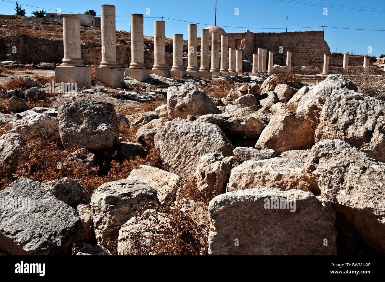 Herodium,The Roman Garden, Pool complex,Israel Stock Photo - Alamy