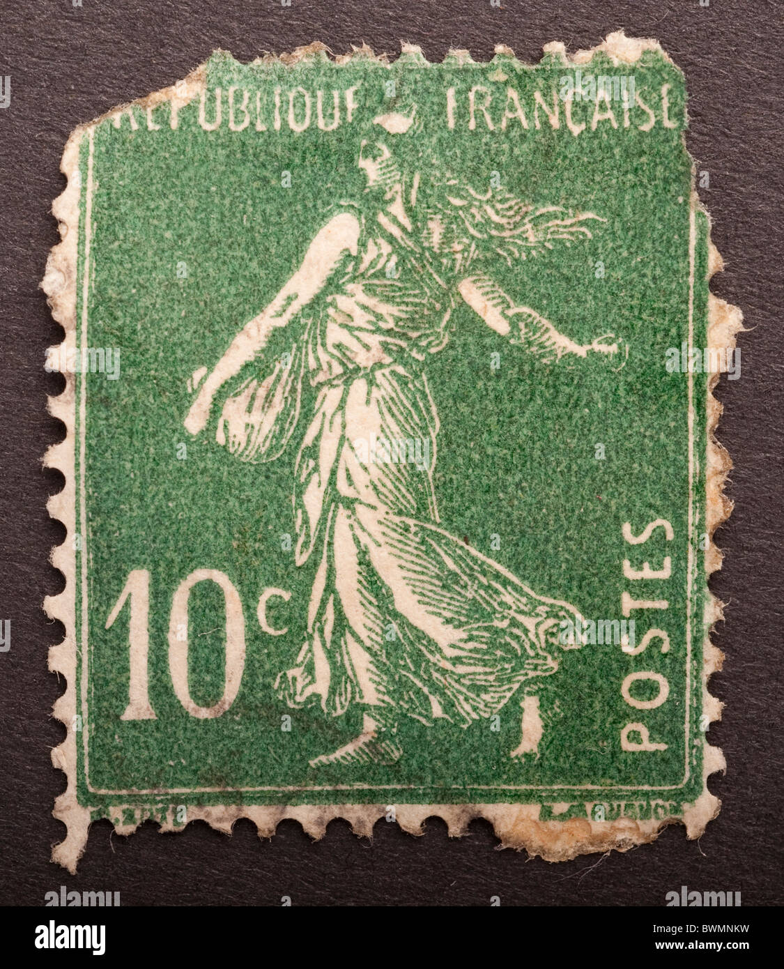 Postage Stamp, France, 10c Stock Photo - Alamy