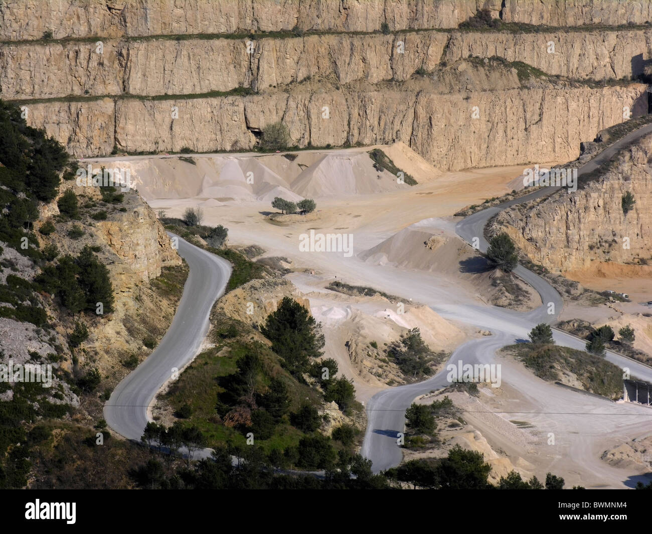 Stone quarry, Provence, France Stock Photo - Alamy