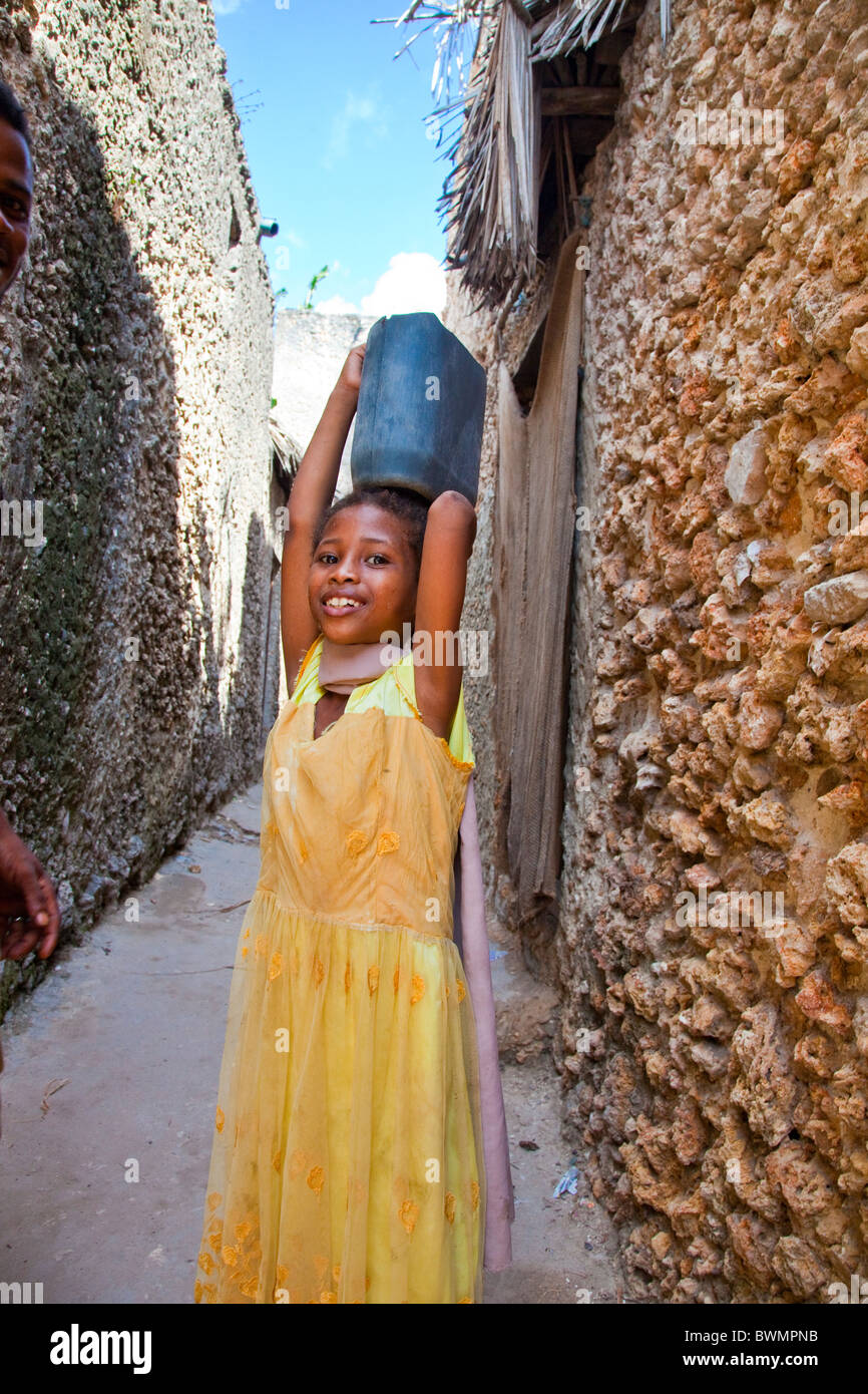 Young girl, Pate Town, Pate Island near Lamu Island, Kenya Stock Photo ...