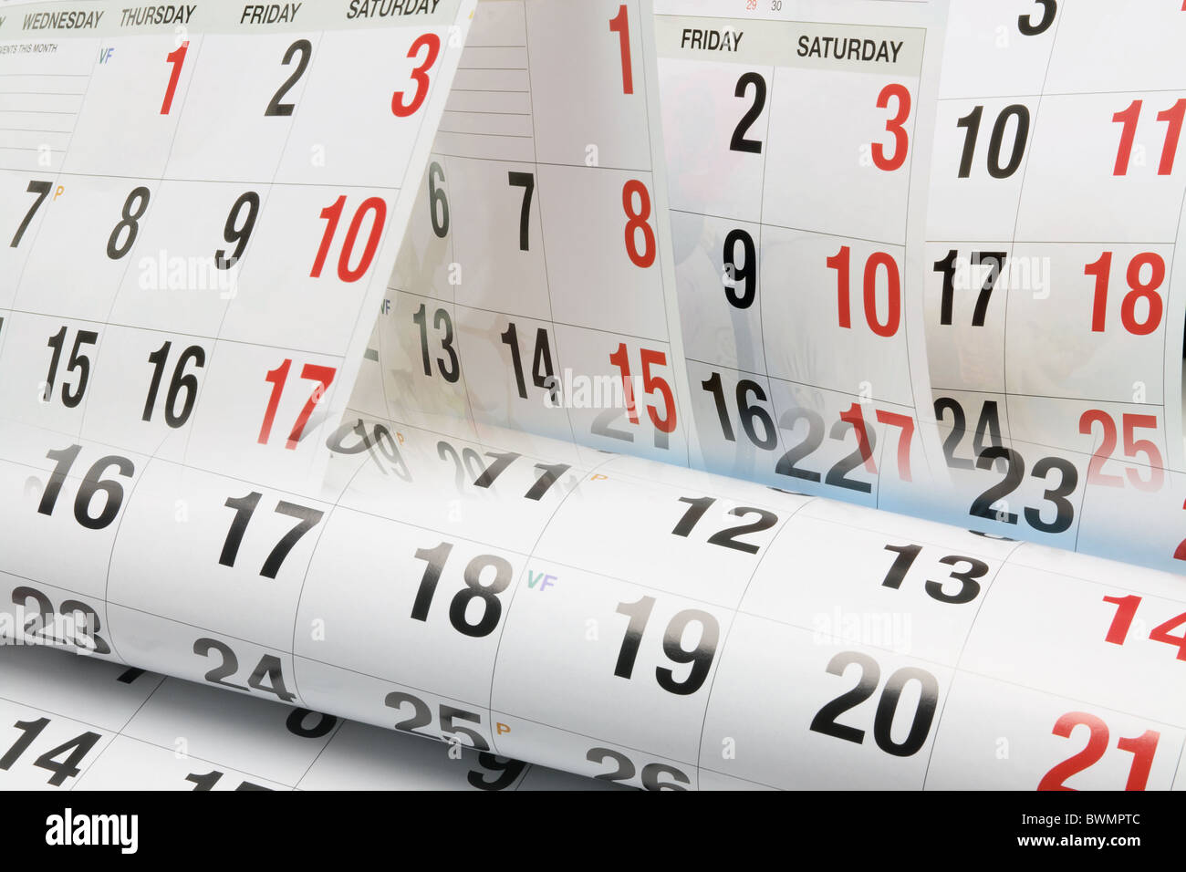 Calendar sheets hi-res stock photography and images - Alamy