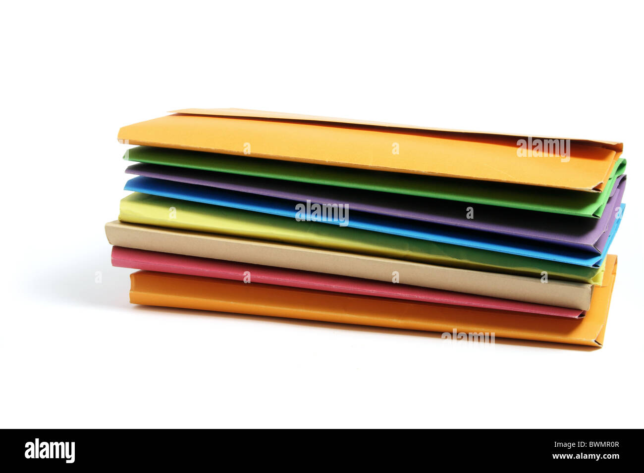 Stack of Document Folders Stock Photo - Alamy