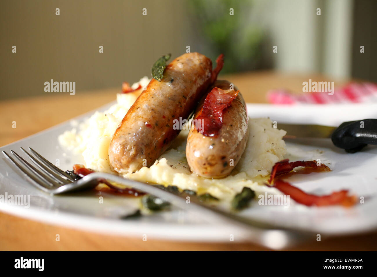 Sausage and Mash Stock Photo - Alamy