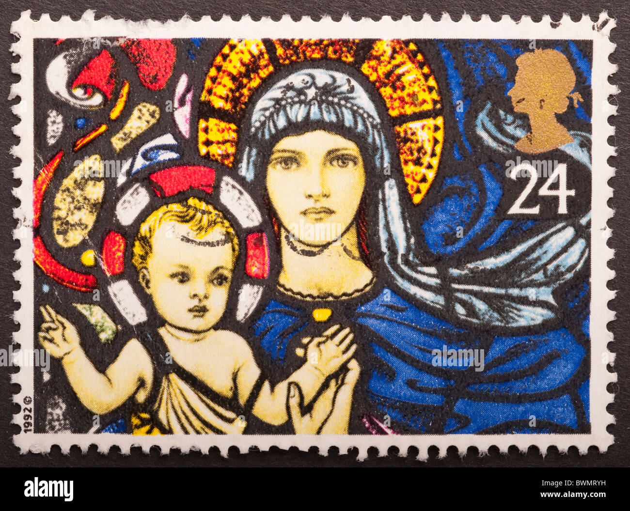 United Kingdom Commemorative Stamp, 24 p Stock Photo - Alamy