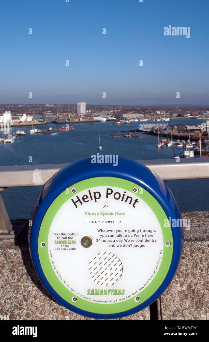 Samaritans Help Line on River Itchen Bridge in Southampton, Hampshire ...