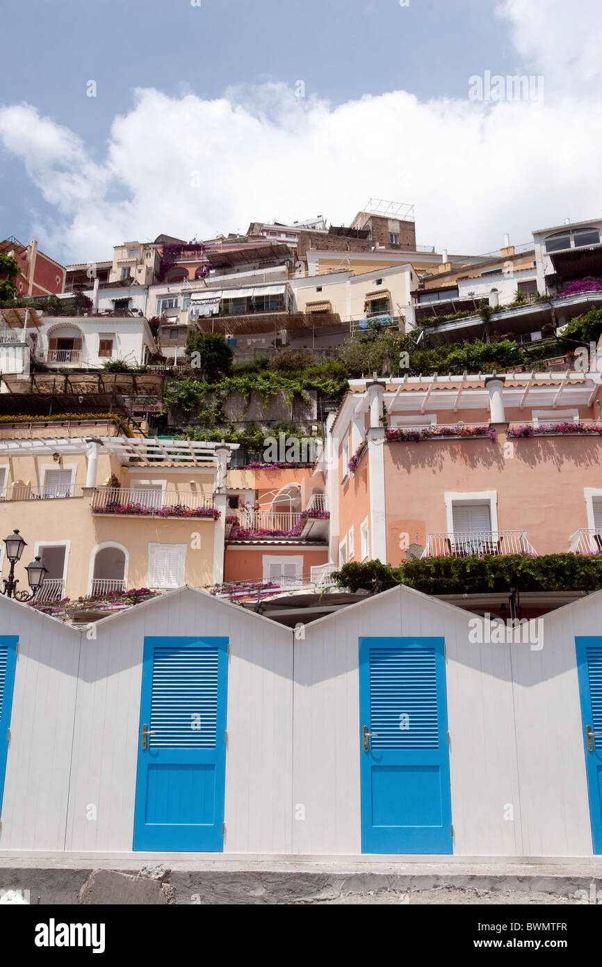 Positano "Amalfi coast" beach "Changing Rooms" "dressing room" cabins ...