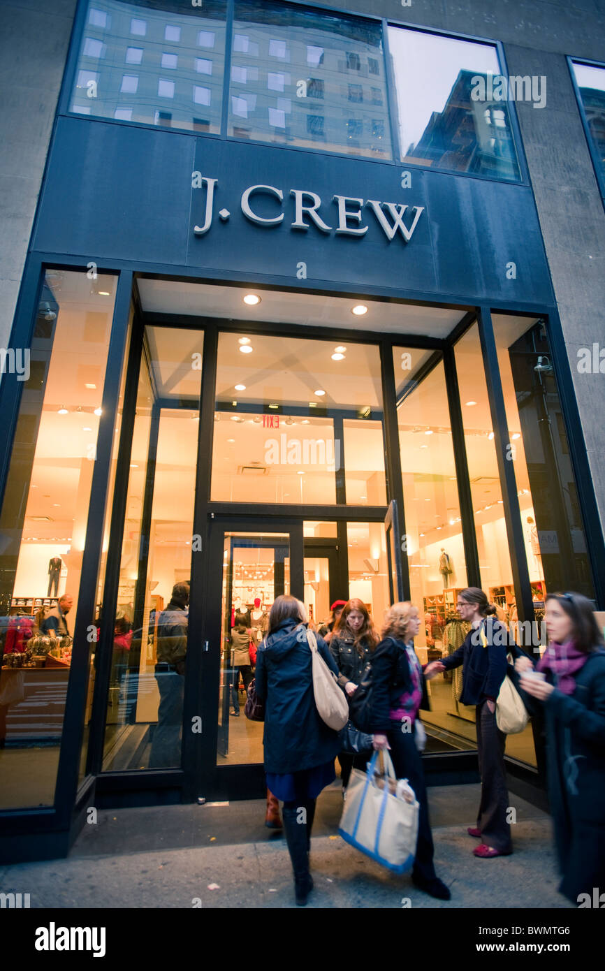 A J. Crew store on Madison Avenue in New York Stock Photo - Alamy