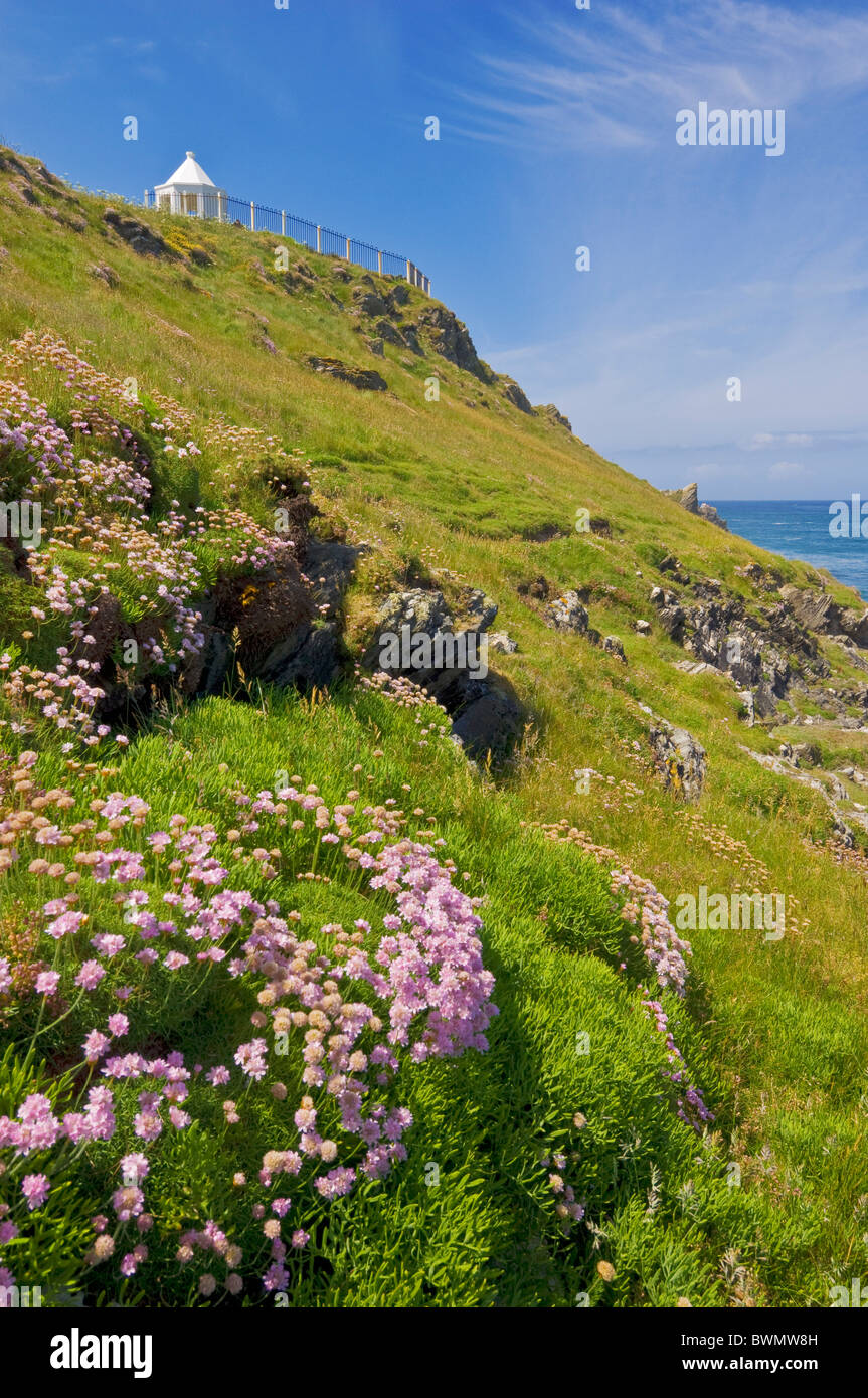 Towan Head at the northern end of Fistral bay, Newquay, Cornwall ...