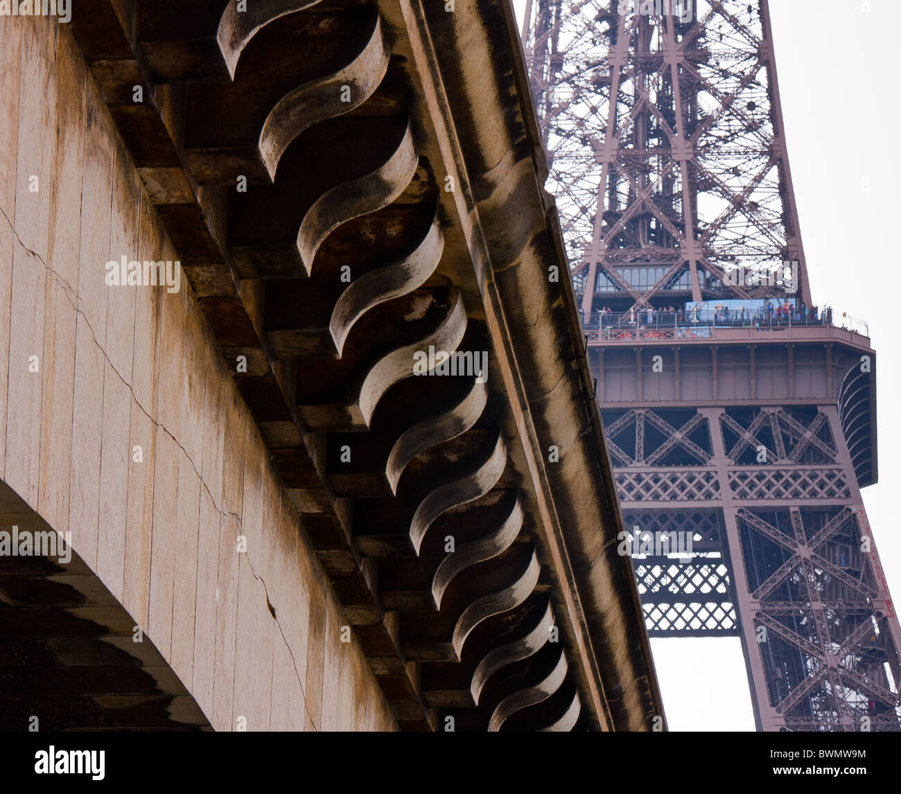 Pont d'léna bridge with Tour Eiffel Tower in background Stock Photo - Alamy