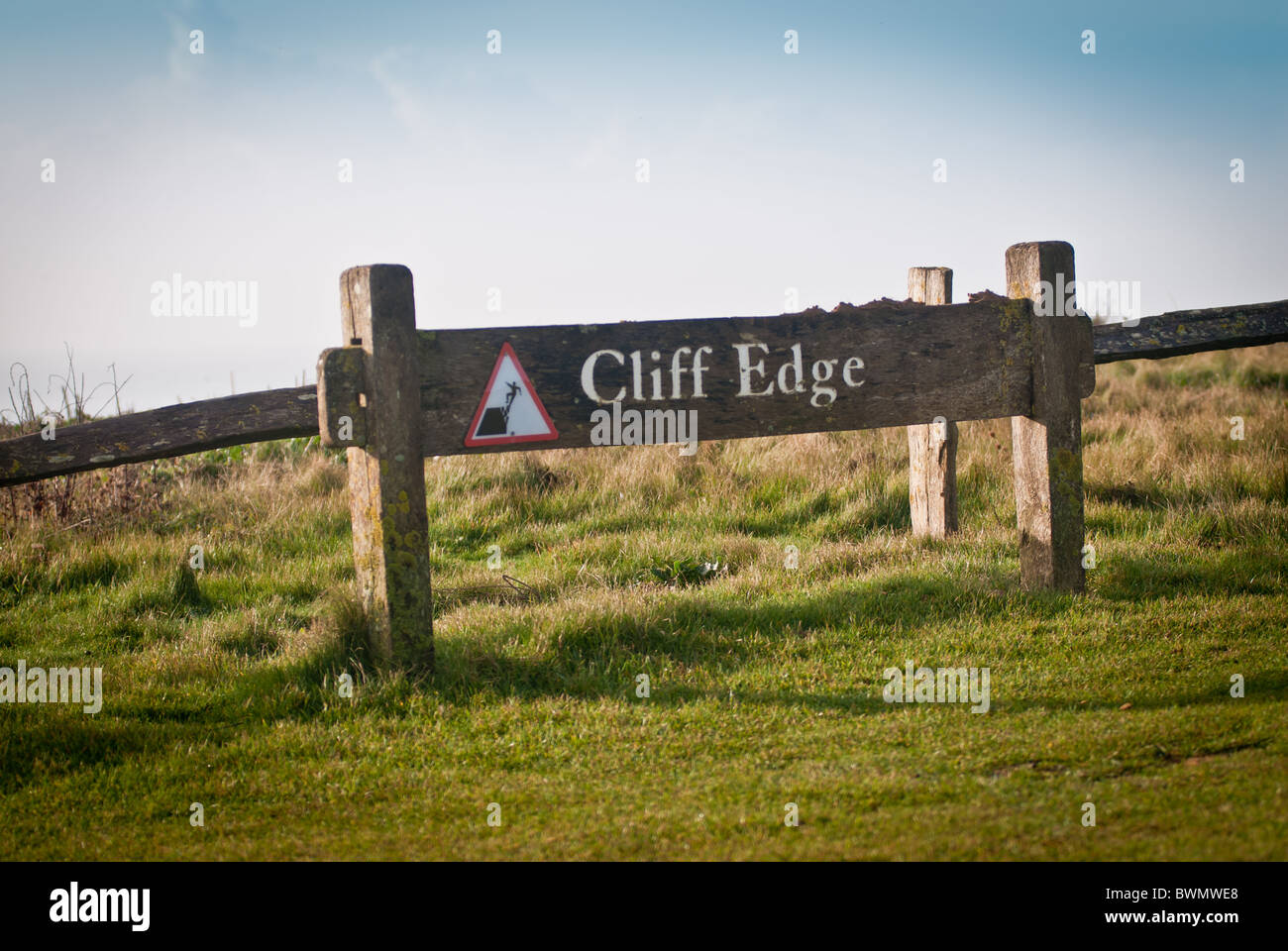 Cliff Edge Sign High Resolution Stock Photography and Images - Alamy