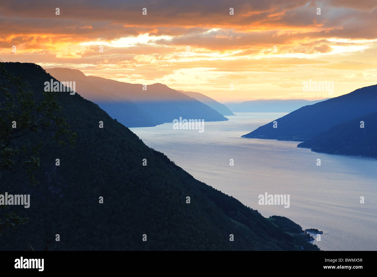 Aerial view of fjords hi-res stock photography and images - Alamy
