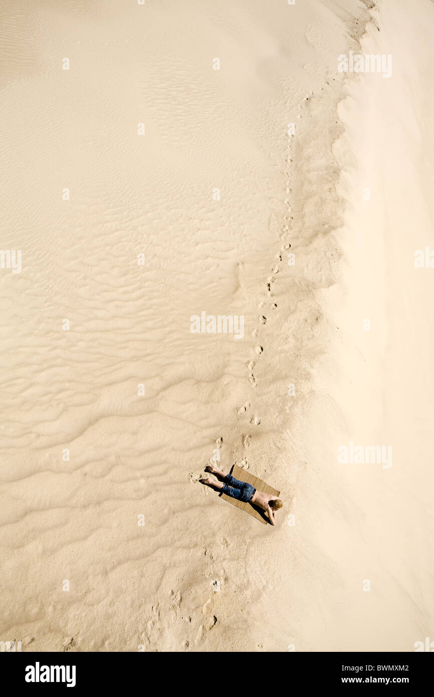 Alone sunbathing sunbather hi-res stock photography and images - Alamy