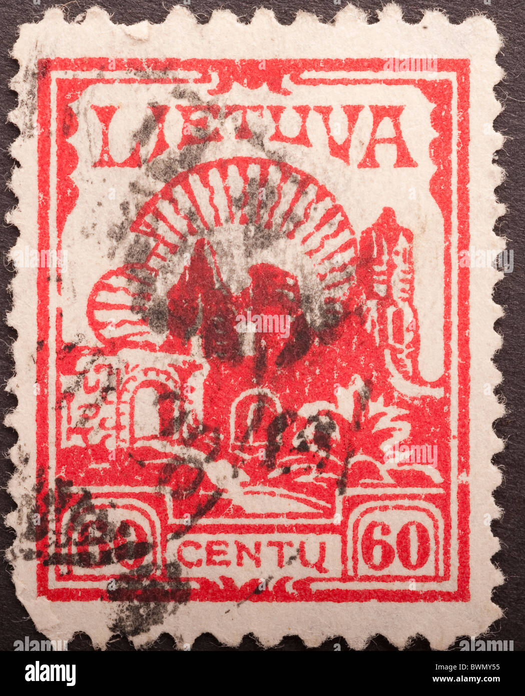 Lithuania Postage Stamp Stock Photo - Alamy