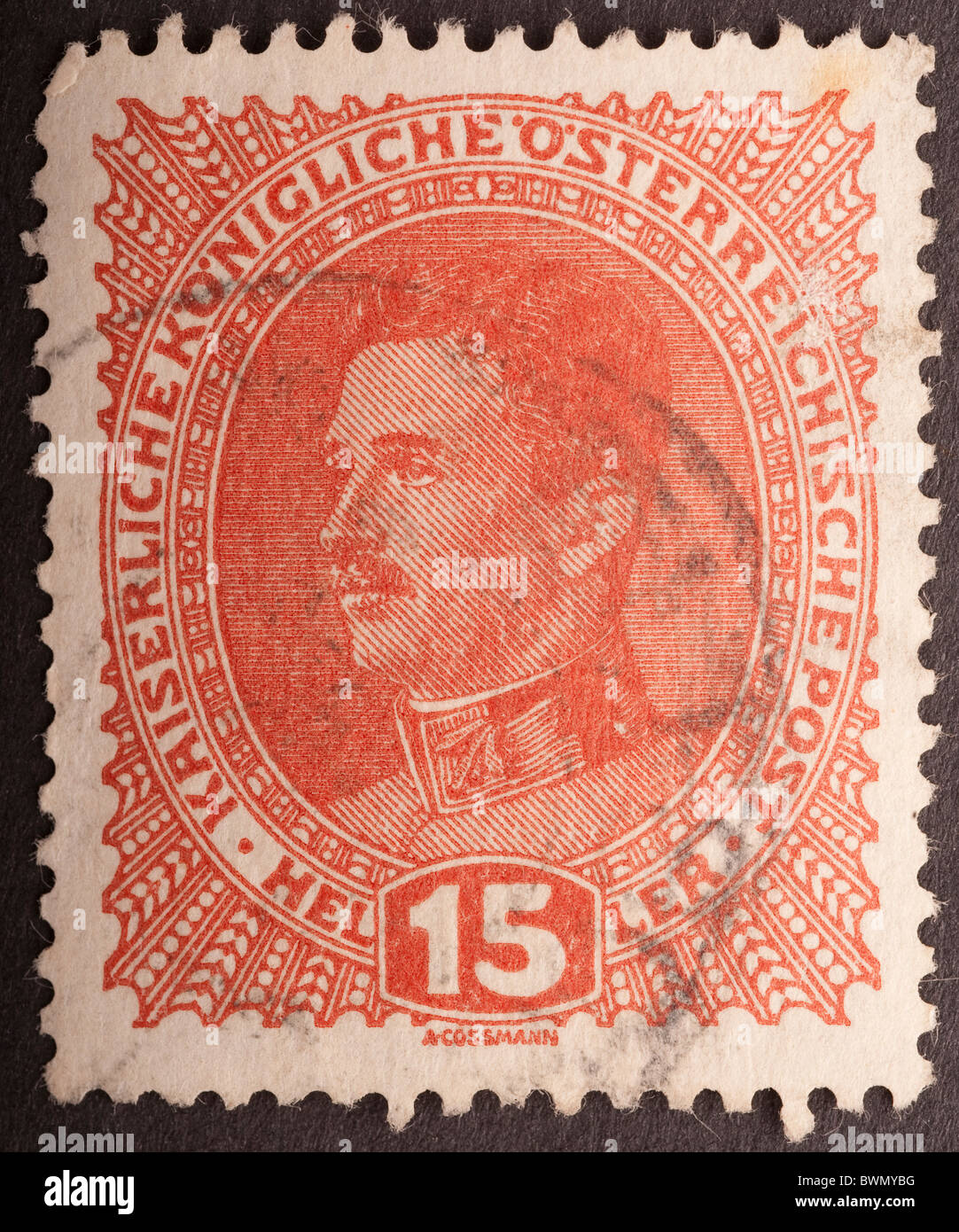 Postage Stamp Austria, circa 1918 Stock Photo - Alamy