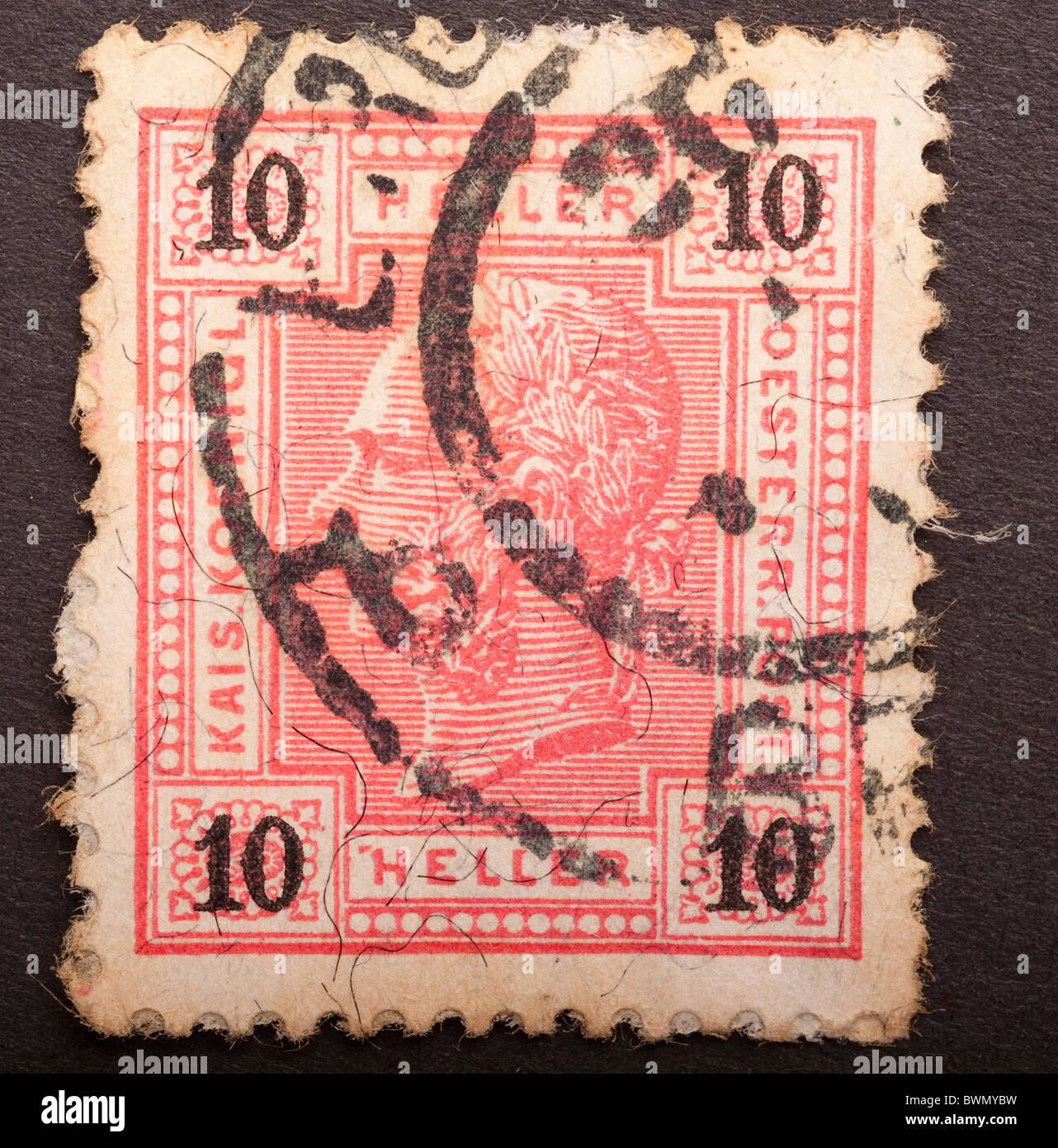 Postage Stamp Austria, circa 1900 Stock Photo - Alamy