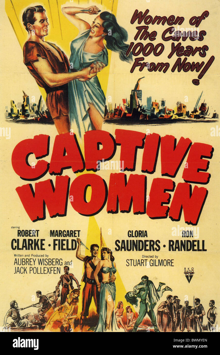 CAPTIVE WOMEN Poster for 1952 RKO film with Ron Randell and Gloria ...