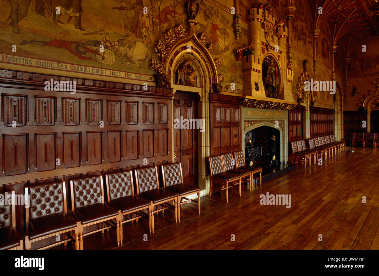 library inside the castle, Cardiff, Wales, UK Stock Photo - Alamy