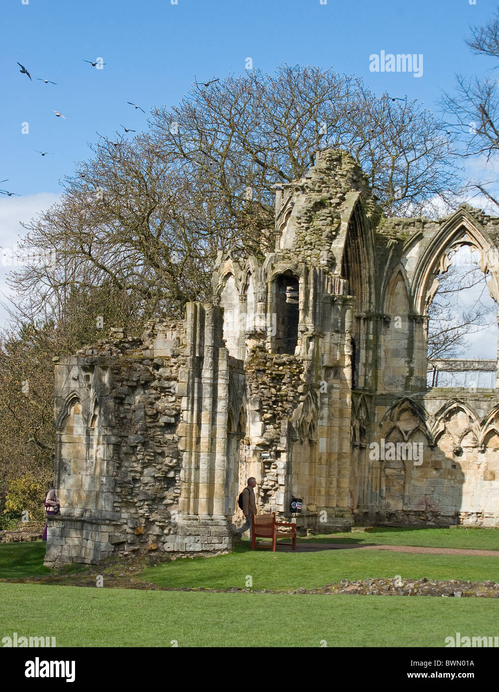 York "St Mary's Abbey Stock Photo - Alamy