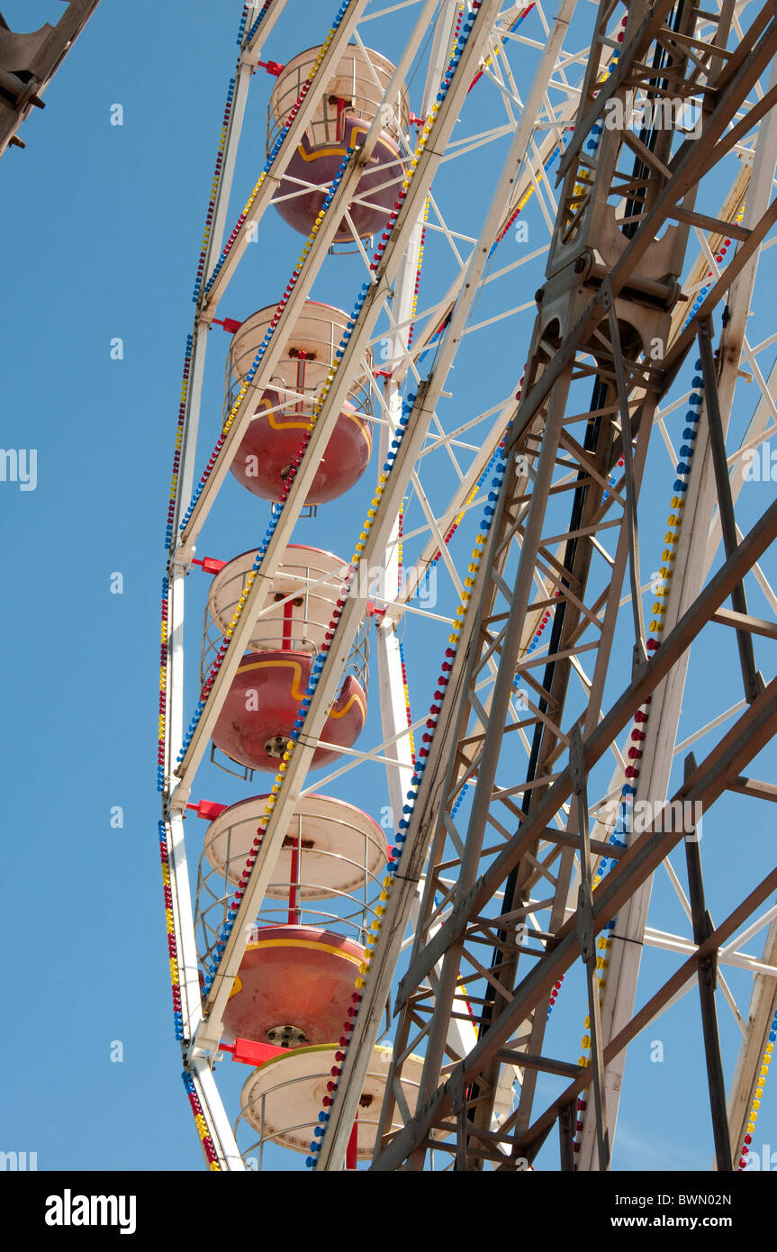 Ferris wheel on the Central Pier in Blackpool on the coast of ...