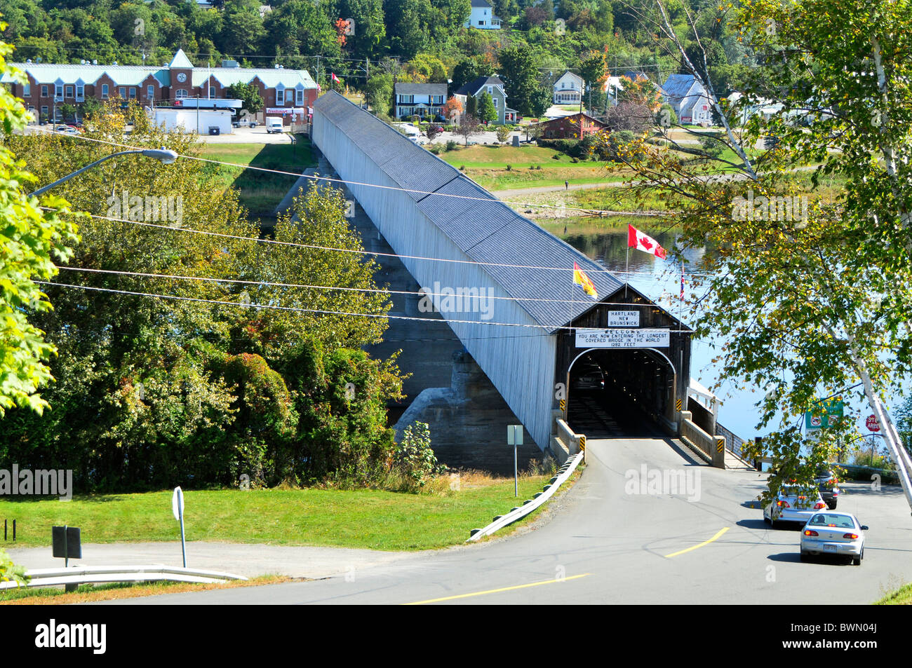 The Hartland Bridge. The world's largest 1282 ft. covered bridge in New ...