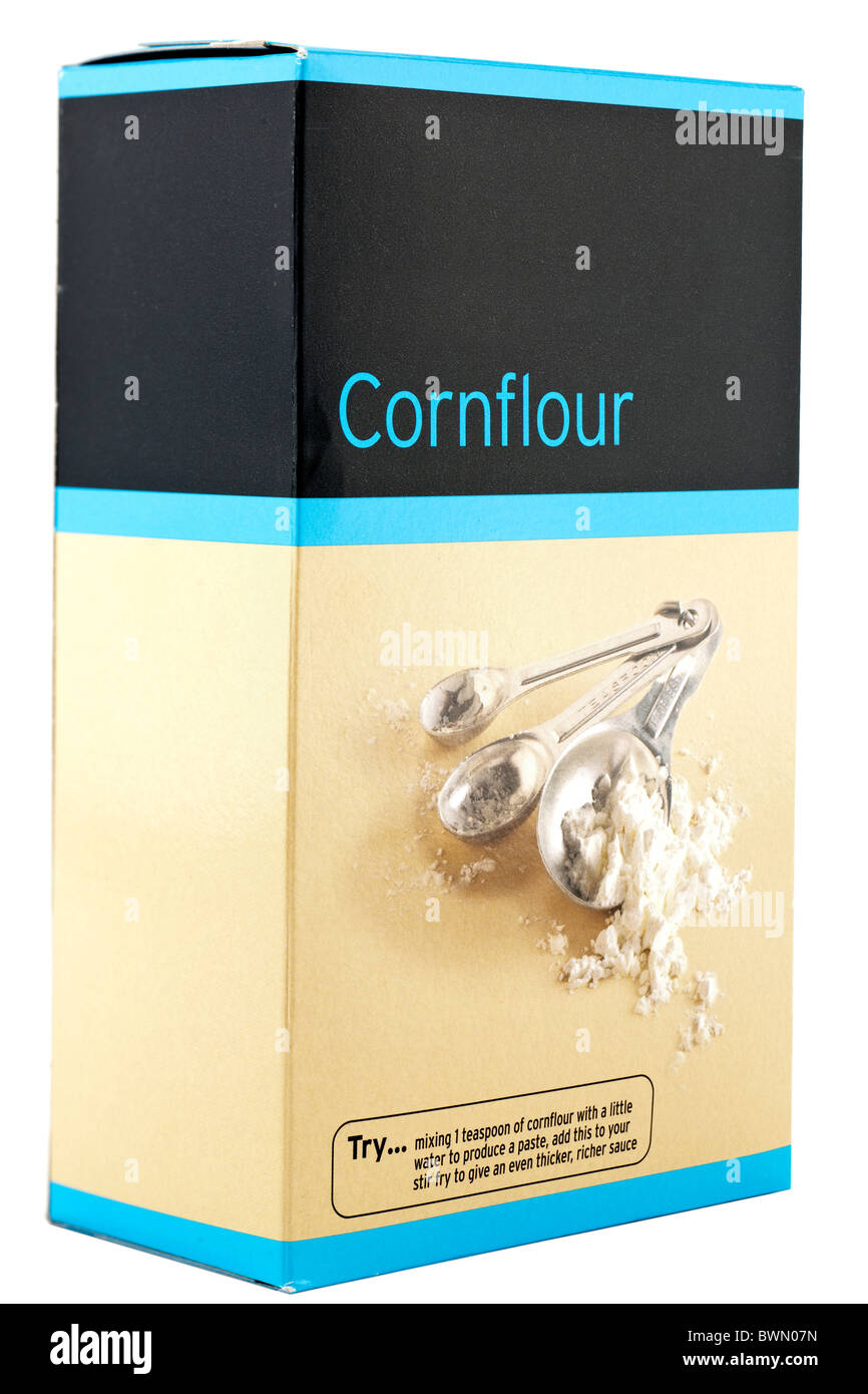 Box of Cornflour Stock Photo - Alamy