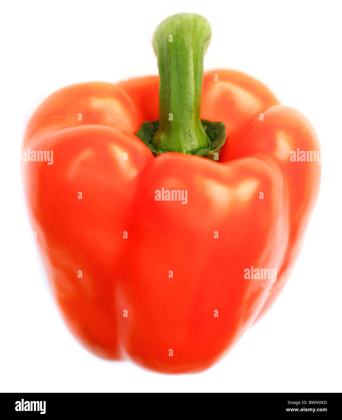 Orange sweet pepper capsicum Stock Photo - Alamy