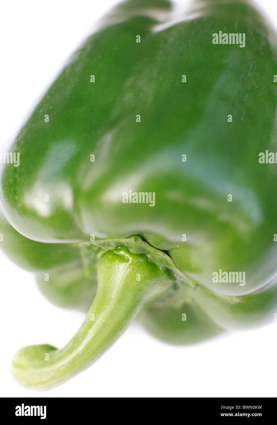 Green sweet pepper capsicum Stock Photo - Alamy