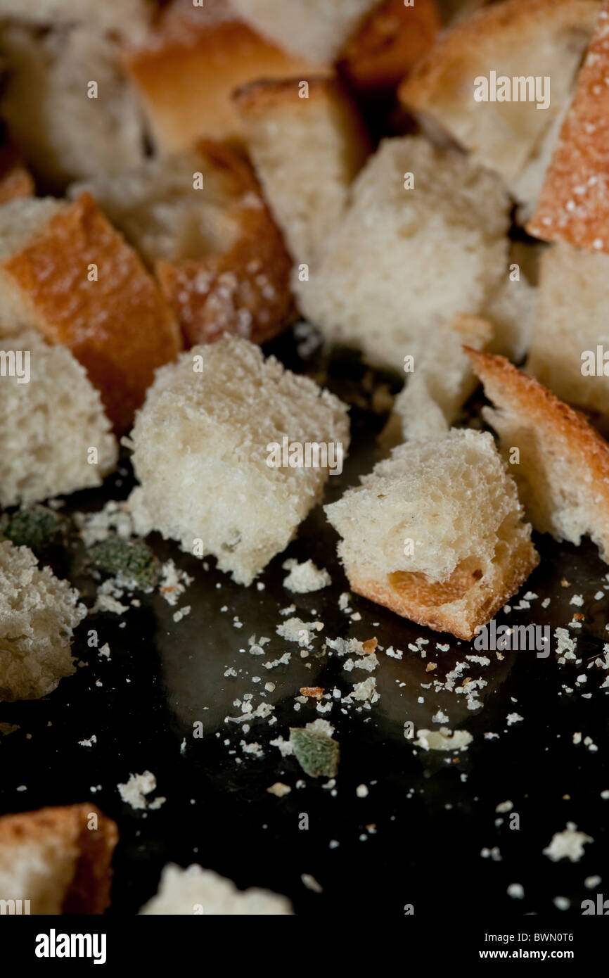 Cubed toasted bread hi-res stock photography and images - Alamy