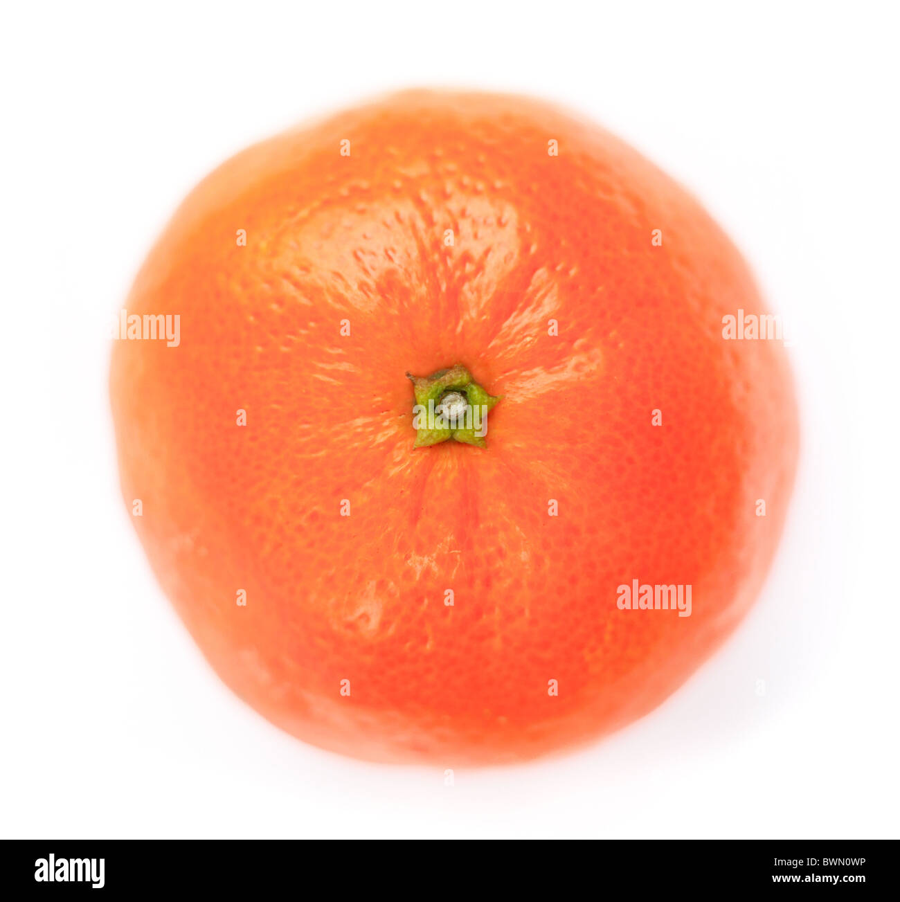 Single Whole Mandarin against White Background Stock Photo - Alamy
