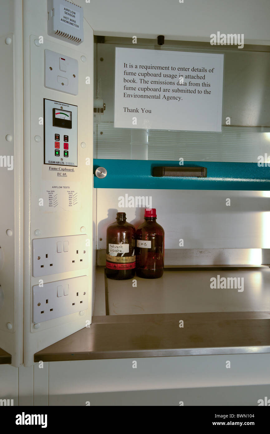 Science laboratory with autoclaved equipment for biochemistry class ...