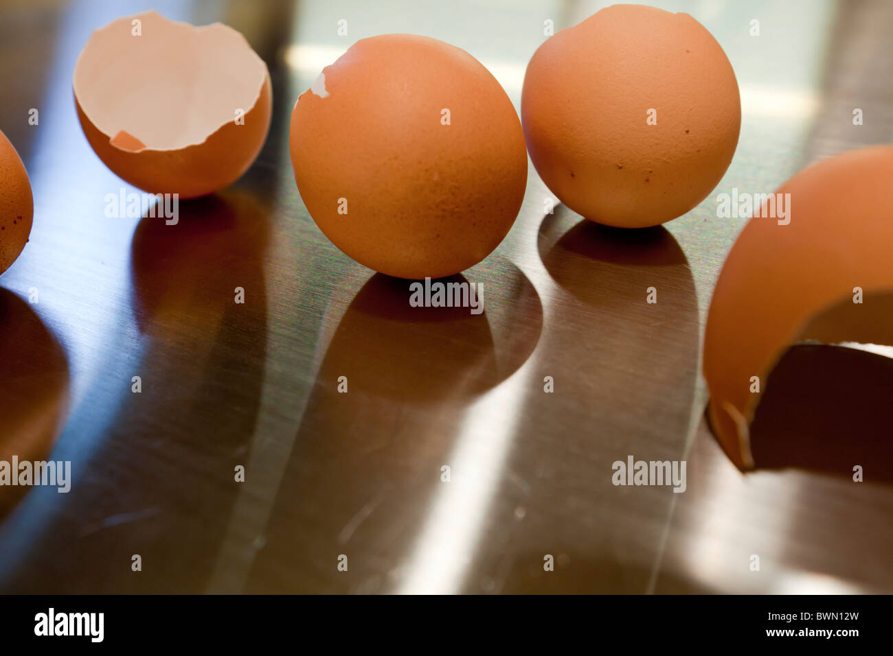 When baking, one must break a few eggs. These just happened to be clean ...