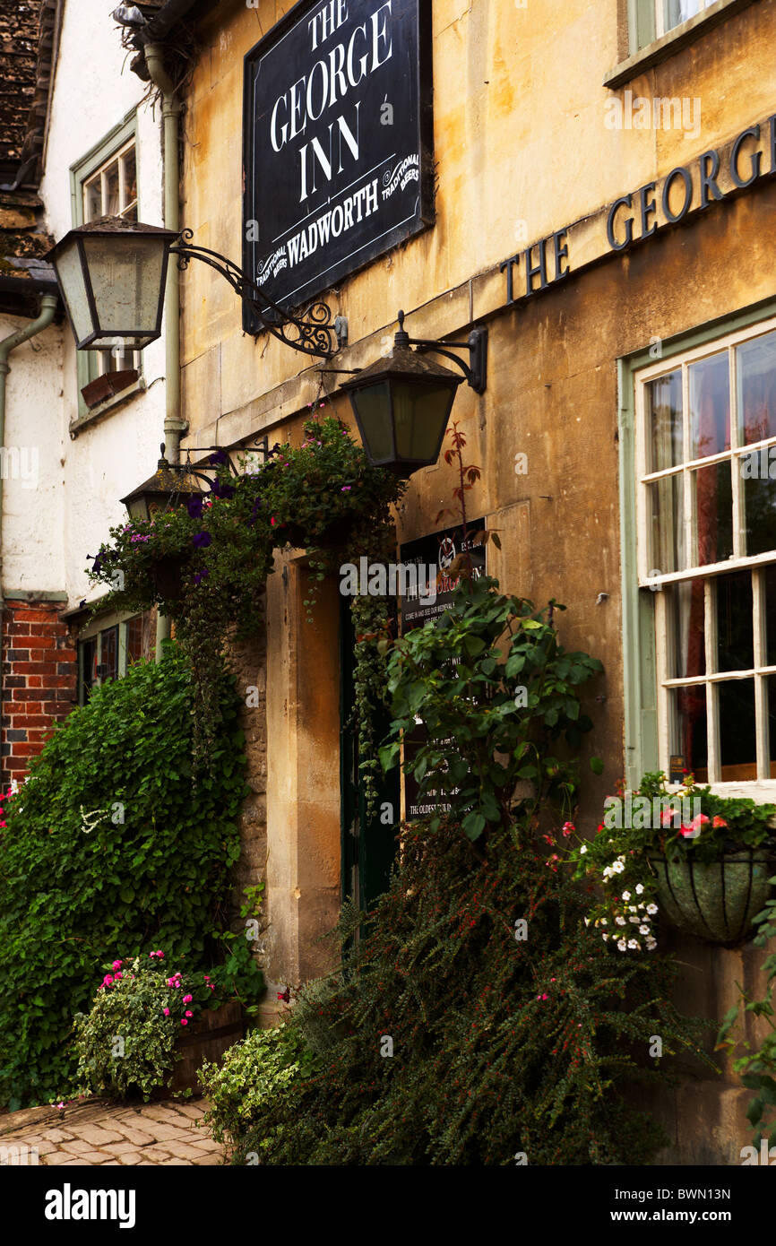 The George Inn at Lacock in Wiltshire UK Stock Photo - Alamy