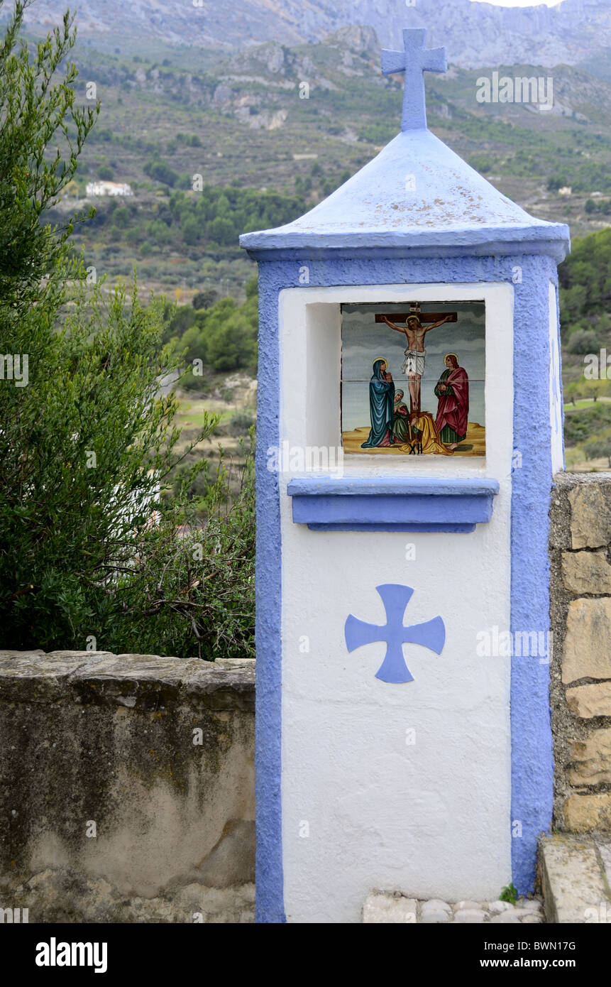 Guadalest. Historic Saint Joseph Castle (aka Castillo de Sant Josep or ...